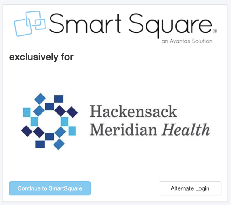 Smart Square HMH Login (Hackensack Meridian Health)